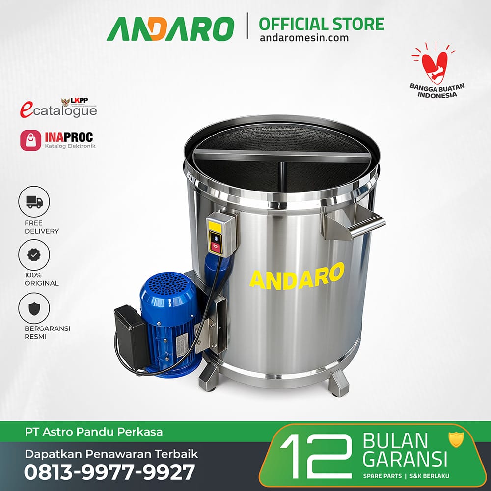 Mesin Spinner Peniris Minyak ANDARO | Harga Terbaru 2026 - Andaro Mesin