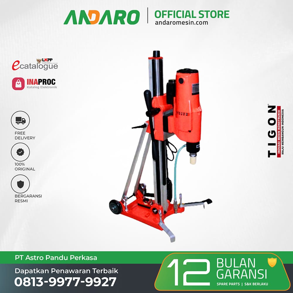 Core Drill Rig TCD-2550 BE | Mesin Bor Aspal Listrik | Harga Terbaru ...
