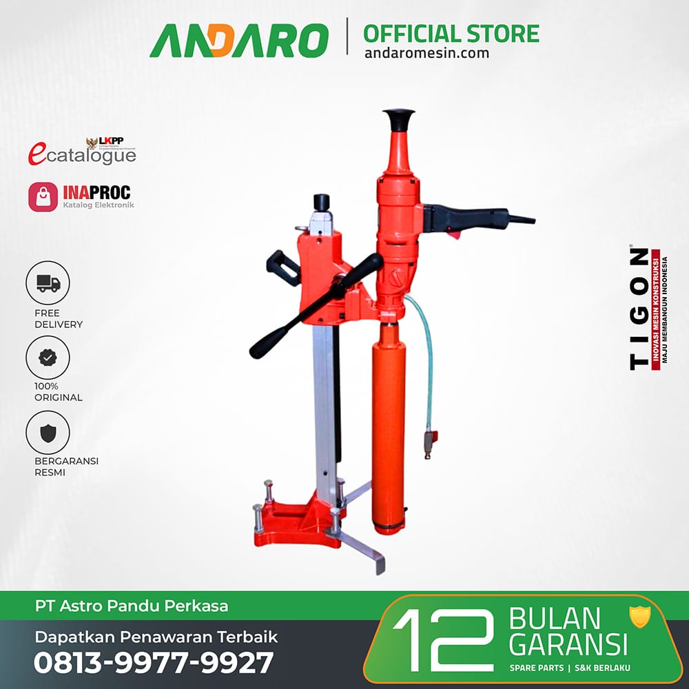 Core Drill Rig TCD-380E | Mesin Bor Aspal Listrik | Harga Terbaru 2026 ...