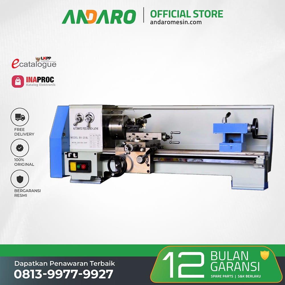 Mesin Bubut Besi Logam Bench Lathe ANDARO ABL-540 | Harga Terbaru 2026 ...