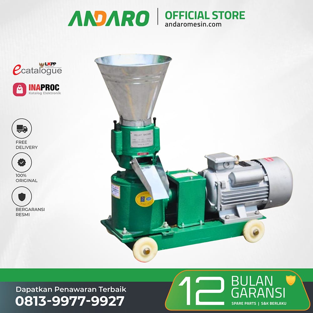 Mesin Cetak Pelet Ikan dan Ternak AGM-450ER | 450 Kg/Jam | Harga ...