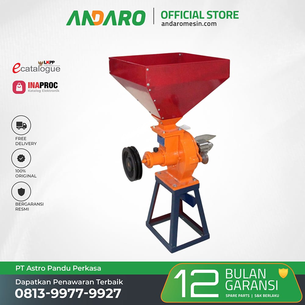 Mesin Giling Pemecah Jagung dan Bijian-Bijian MCM-200 | Corn Miller ...