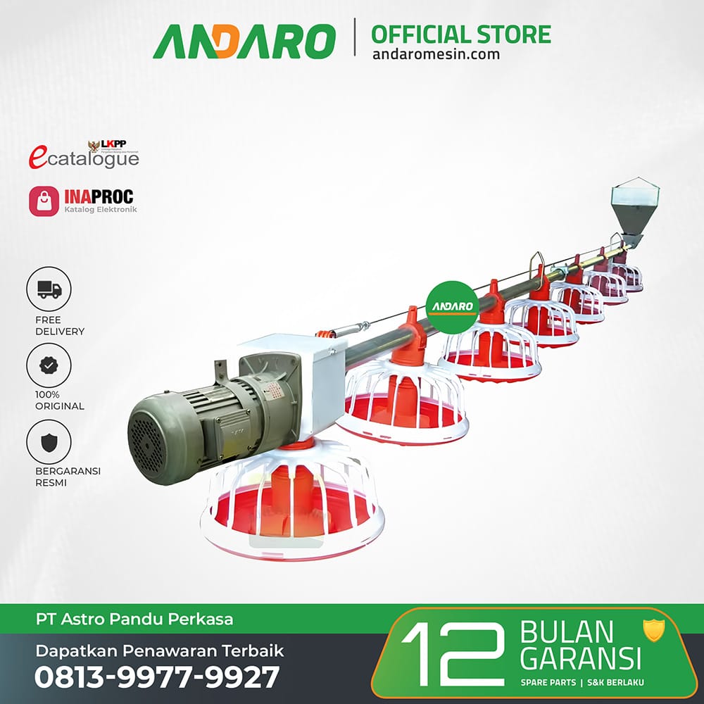 Mesin Pakan Ayam Peternakan Unggas Otomatis MPA-1200 | Harga Terbaru ...