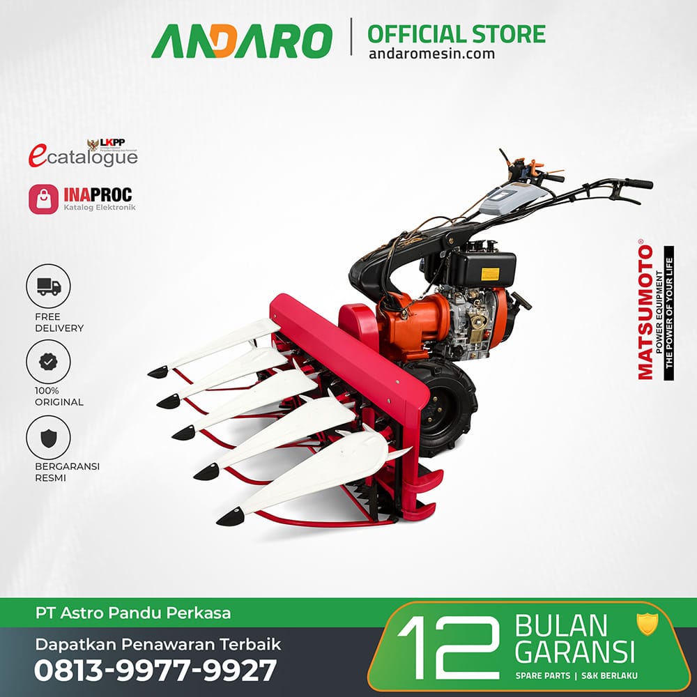 Mesin Panen Padi Paddy Reaper MATSUMOTO MTM-1320 PR | Harga Terbaru ...