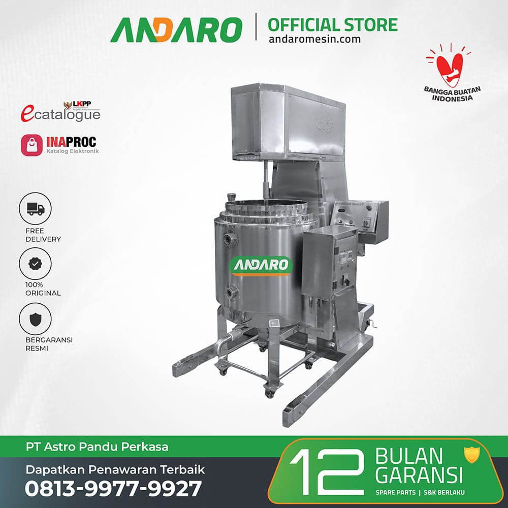 Mesin Pasteurisasi Susu ANDARO APS-050 | 50 Liter/Proses | Harga ...