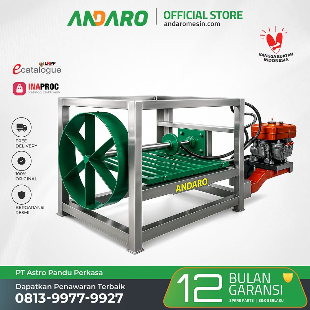 Mesin Pembelah Sagu ADR-MBS50T | 50 Ton/Jam | Harga Terbaru 2026 ...