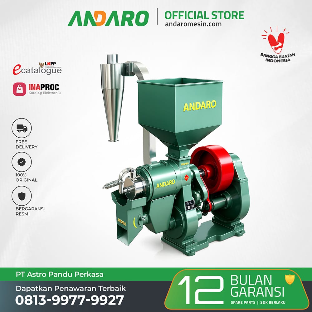 Mesin Pemoles Pemutih Beras Rice Polisher N-50 | Harga Terbaru 2026 ...