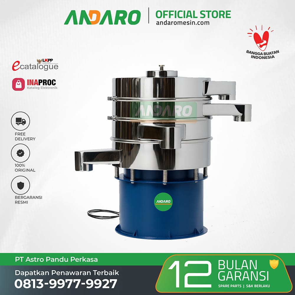 Mesin Pengayak Tepung Sagu AMPT-100 | 100 Kg/Jam | Harga Terbaru 2026 ...