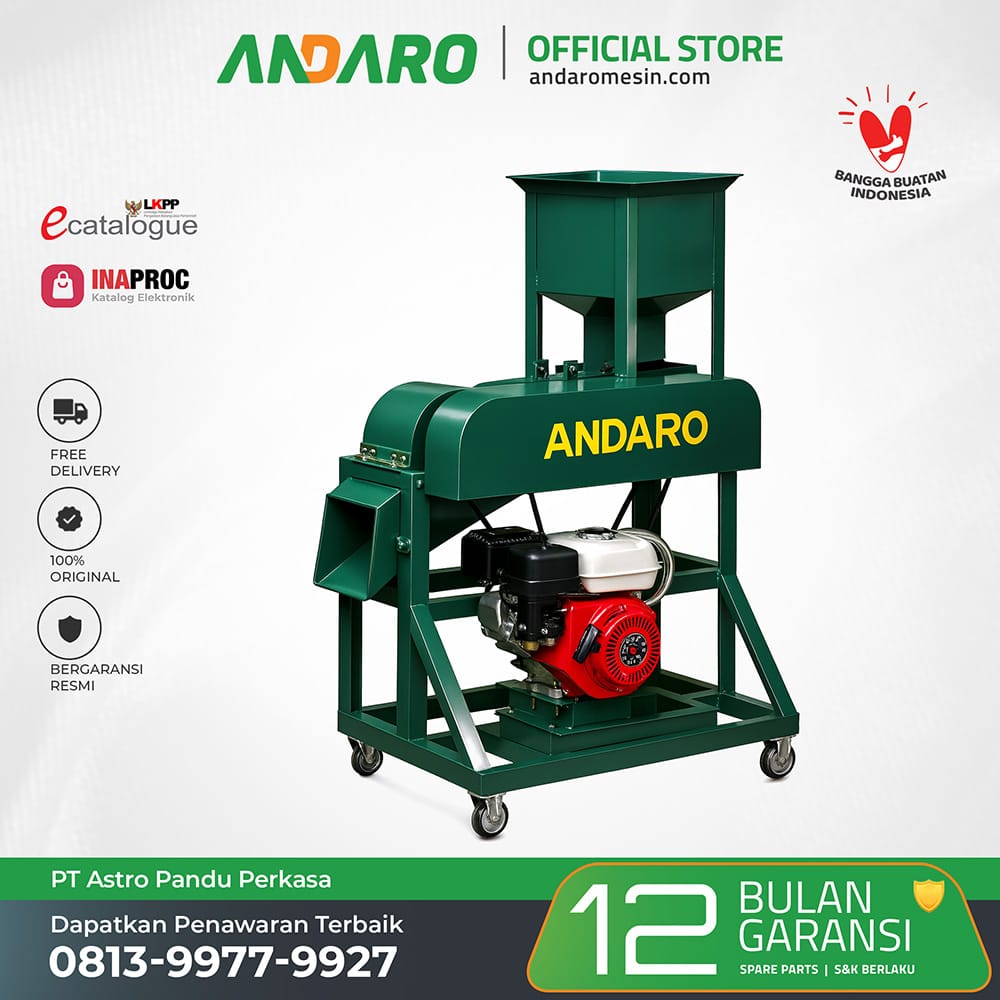 Mesin Perajang Pencacah Cengkeh ADR-MCC50 | 50 Kg/Jam - Andaro Mesin