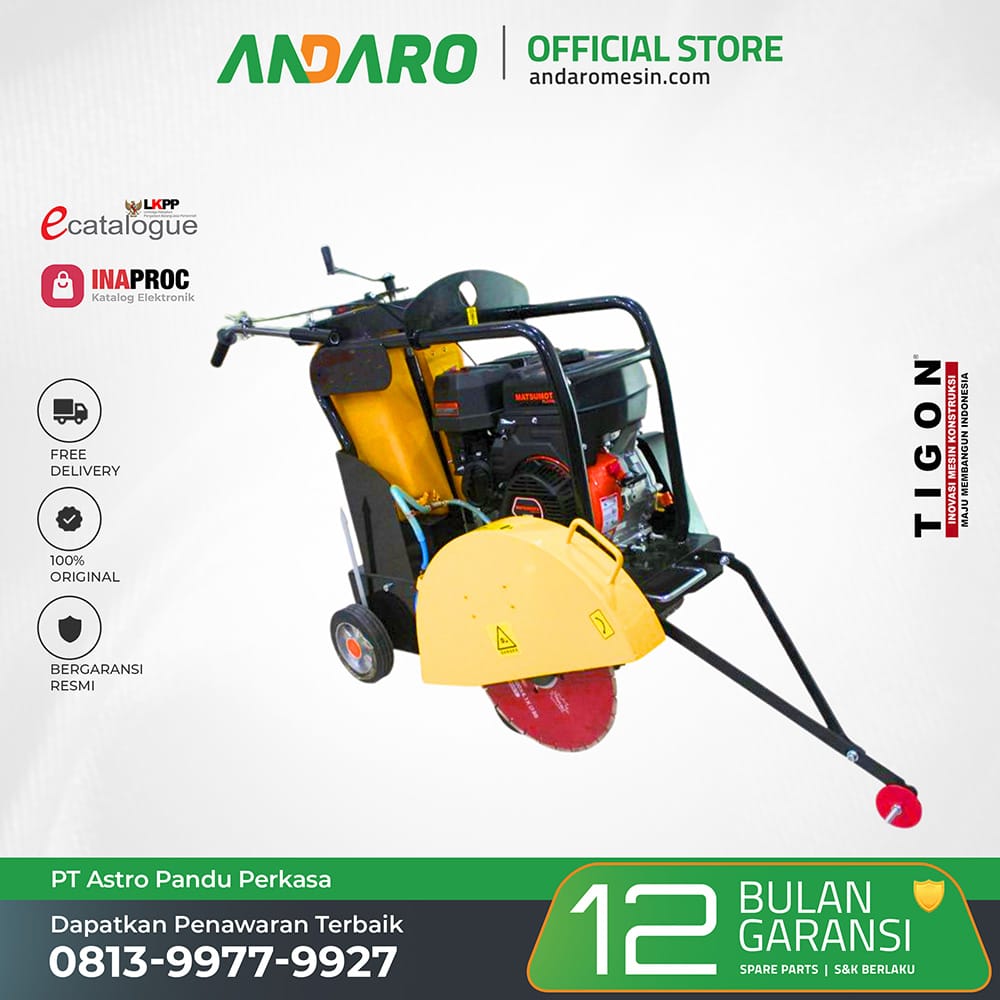 Mesin Potong Aspal Beton TGM-18B | Concrete Cutter | Harga Terbaru 2026 ...