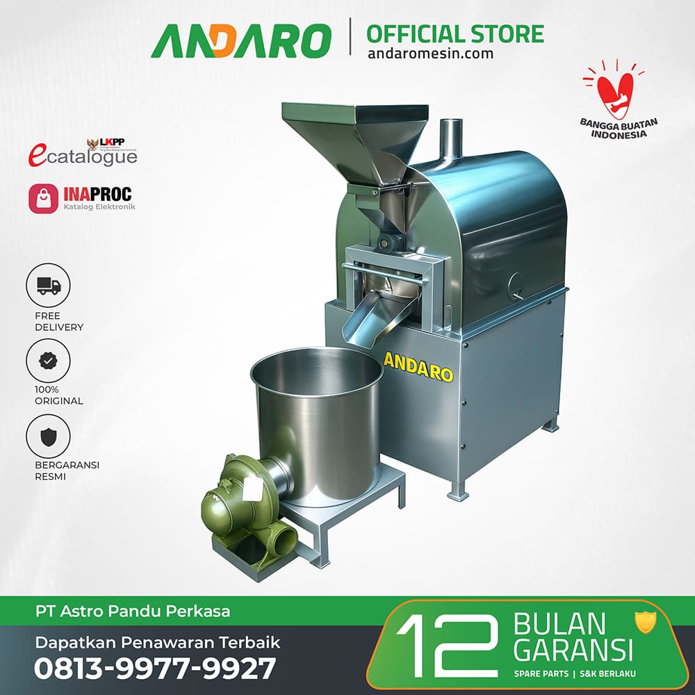 Mesin Sangrai Kakao Coklat ANDARO ASK-50 | 50 Kg/Jam | Harga Terbaru ...