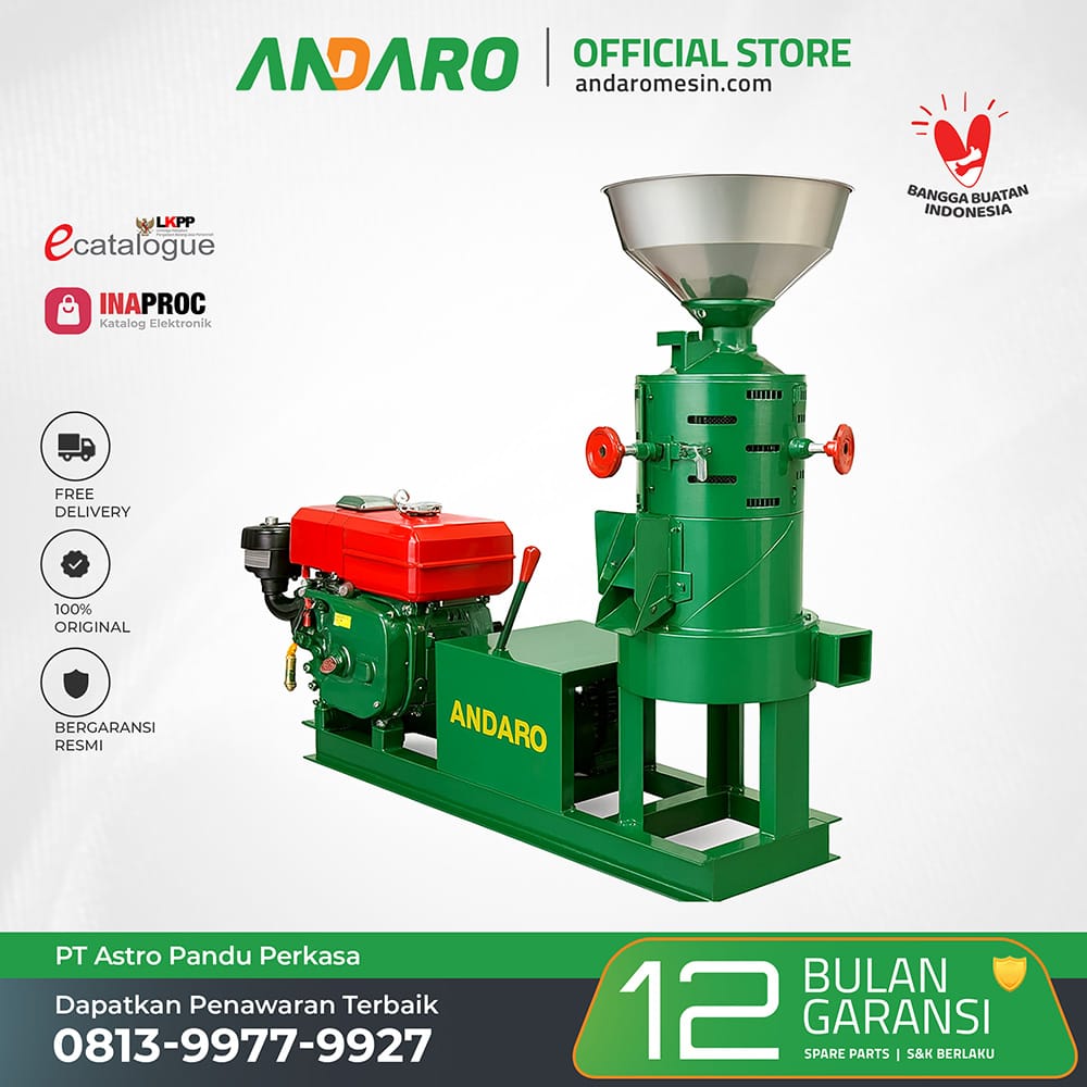 Mesin Sosoh Sorgum atau Gilingan Sorghum Mill MSM-200F | Harga Terbaru ...