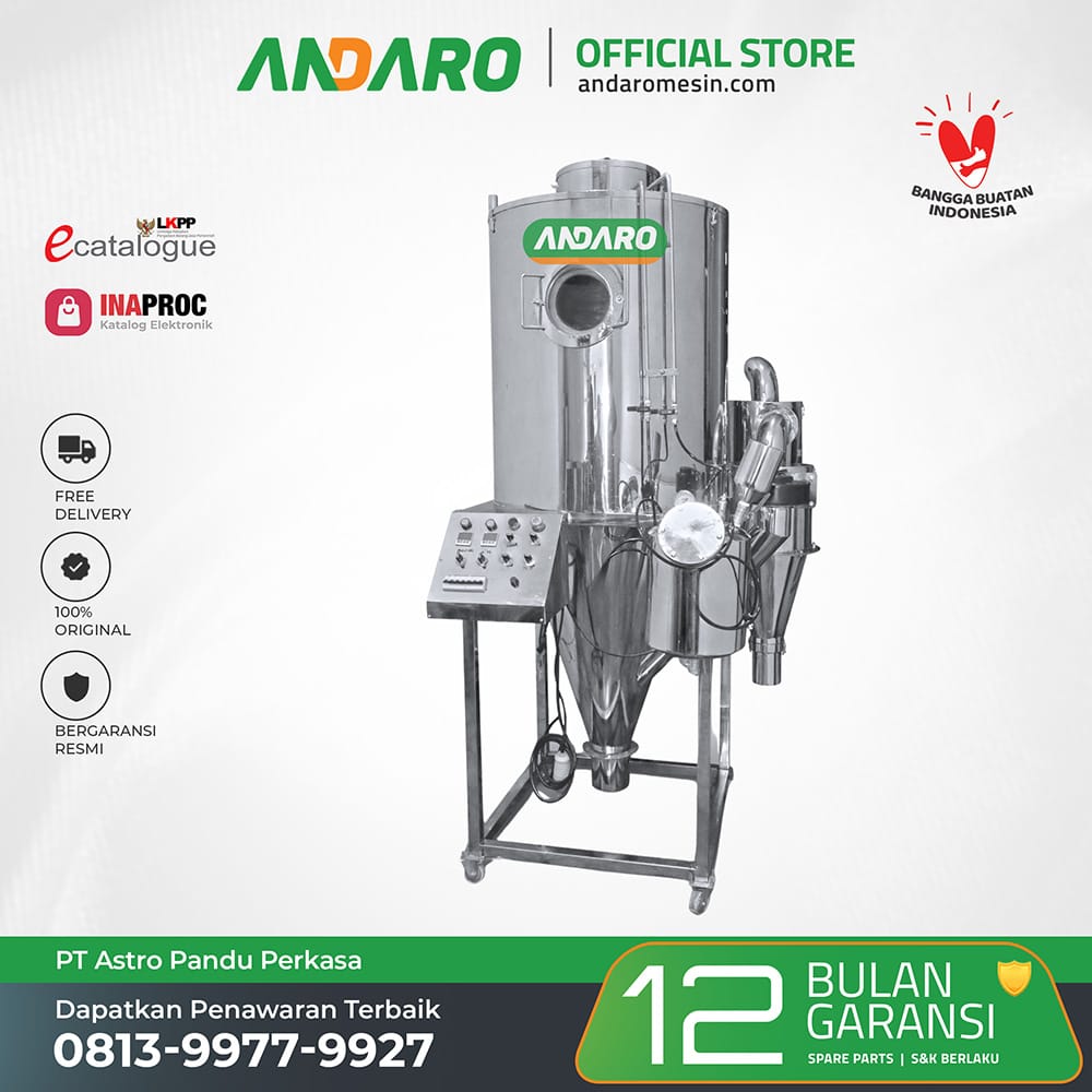 Mesin Spray Dryer Powder ASD-05SS | 5 Liter/Jam | Harga Terbaru 2026 ...