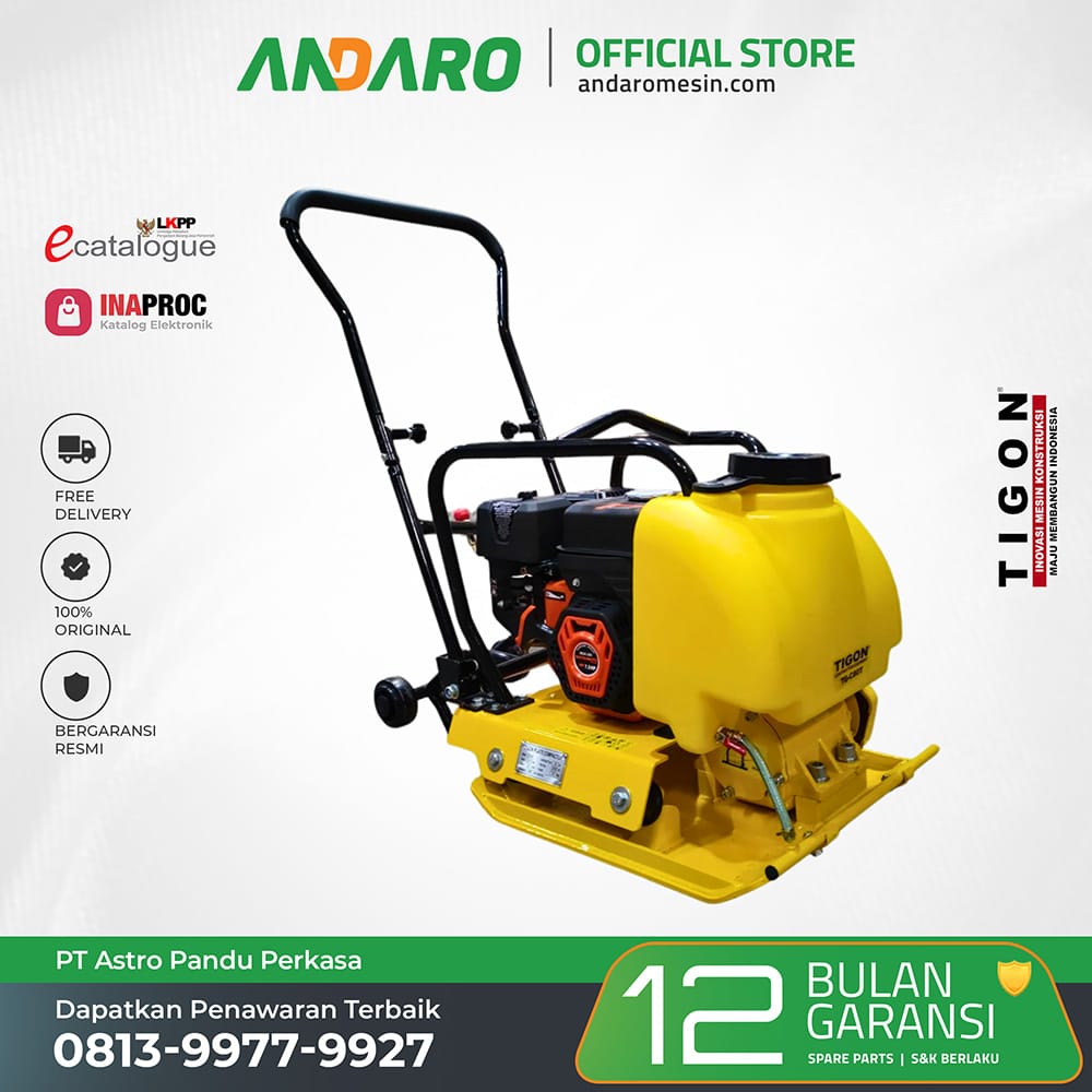 Mesin Stamper Kodok Plate Compactor TG-C80T | Harga Terbaru 2026 ...