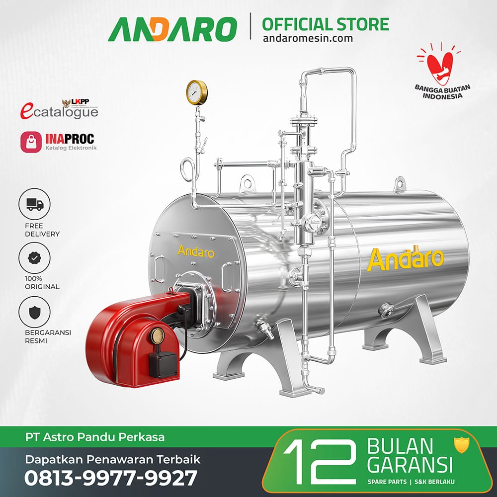 Mesin Steam Boiler ANDARO MSB-300K | Harga Terbaru 2025 - Andaro Mesin