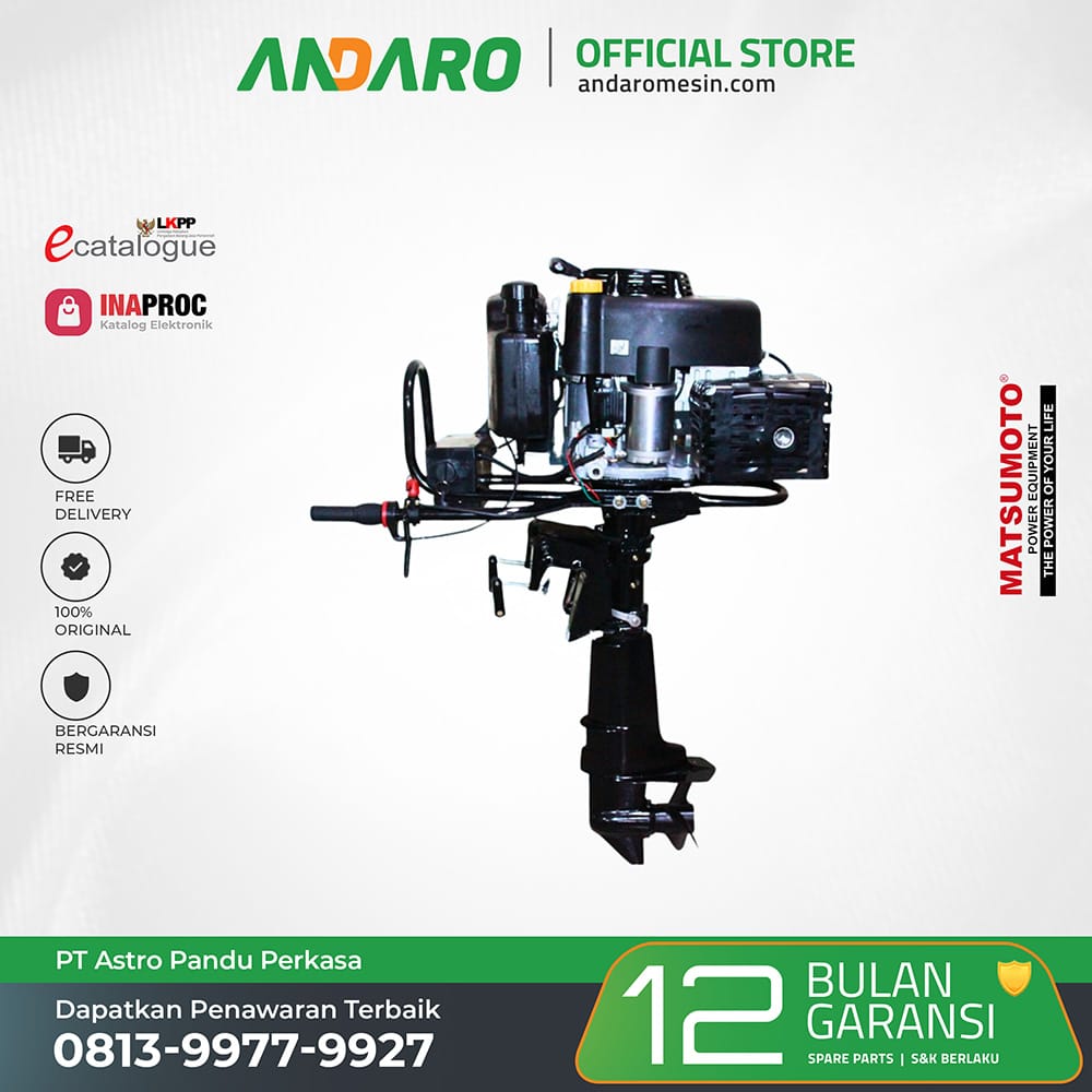 Mesin Tempel Perahu Outboard MOB-8150 GRE | Maju Mundur | Harga Terbaru ...