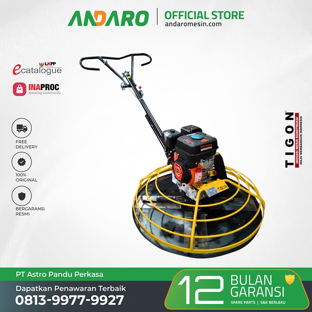 Power Trowel TG-CT100 | Mesin Perata dan Penghalus Lantai Beton | Harga ...