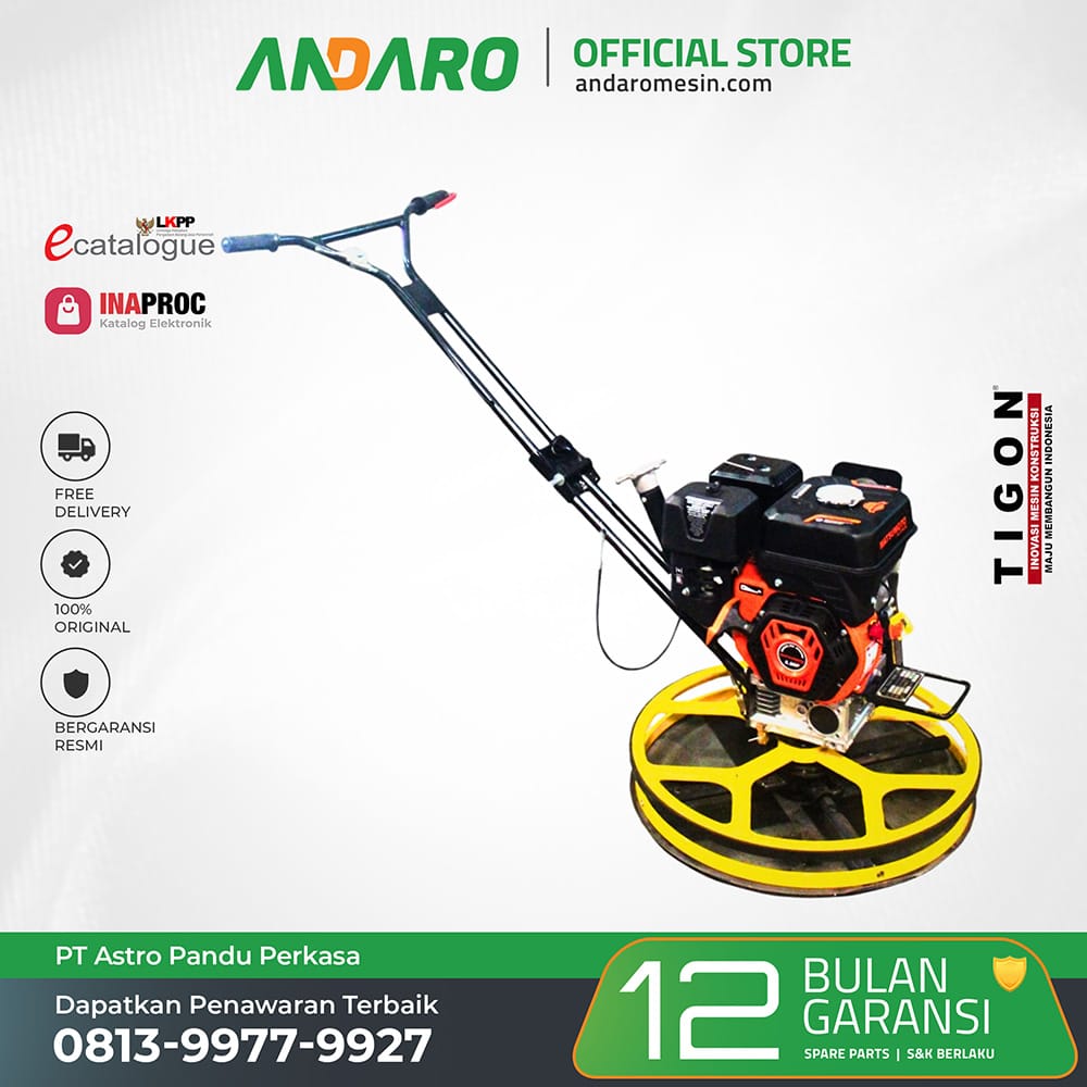 Power Trowel TG-CT60 | Mesin Perata dan Penghalus Lantai Beton | Harga ...