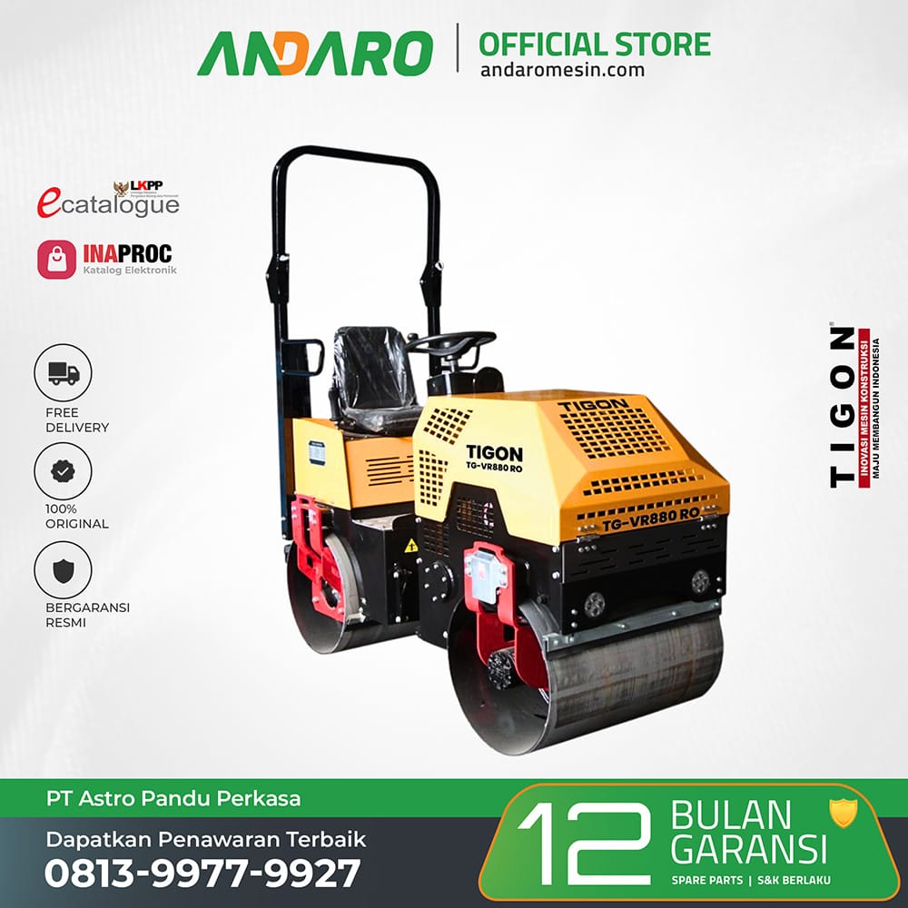 Roller Compactor TG-VR880RO | Mesin Pemadat & Perata Jalan | Harga ...