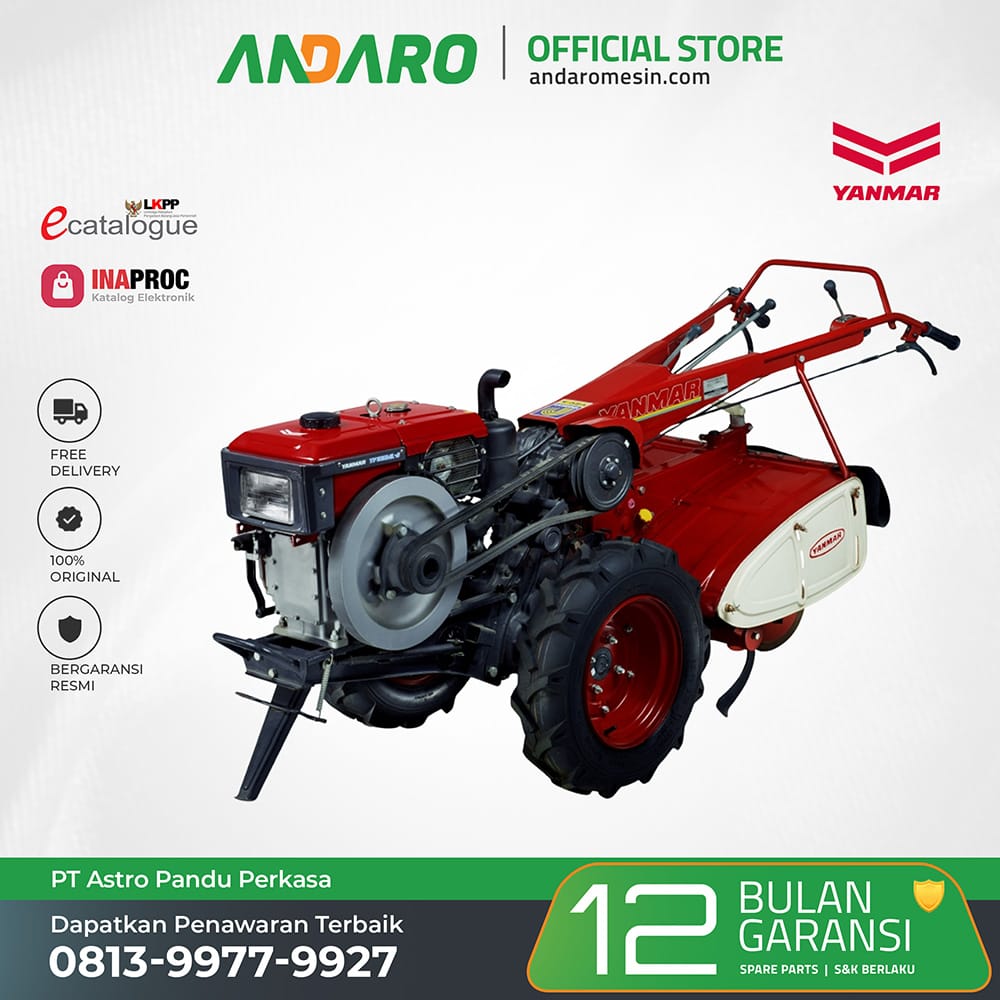 YANMAR Traktor Tangan Rotary YZC-L | Hand Tractor Bajak Sawah | Harga ...
