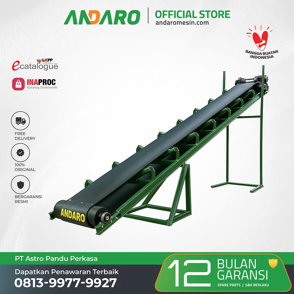 Belt Conveyor Pasir & Batu Split MKPB-6M | Harga Terbaru 2025 - Andaro ...