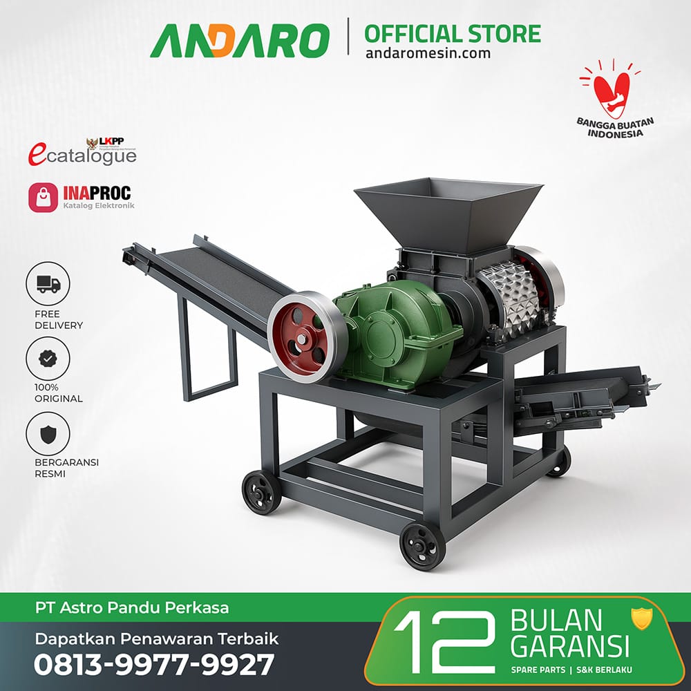 Mesin Briket Batubara CBPB-10T | Coal Briquette Press 10 Ton/Jam ...