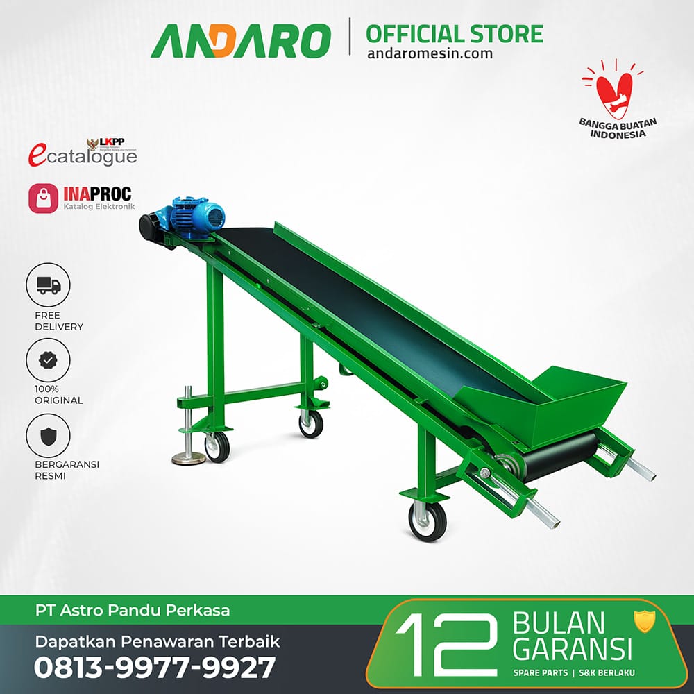 Mesin Conveyor Belt CBT-8M | Harga Terbaru 2026 - Andaro Mesin