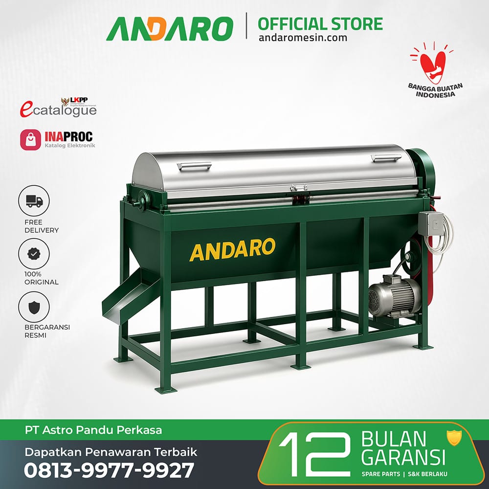 Mesin Dekortikator Pemisah Serat Alam ADSA-88 | Harga Terbaru 2025 ...