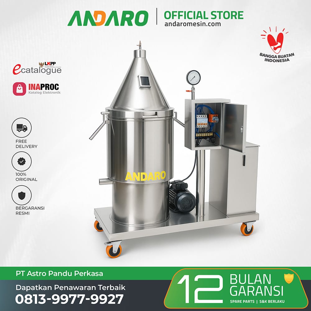 Mesin Evaporator Vakum MEV-200L | Pemekat Cairan & Penguap Air | Harga ...
