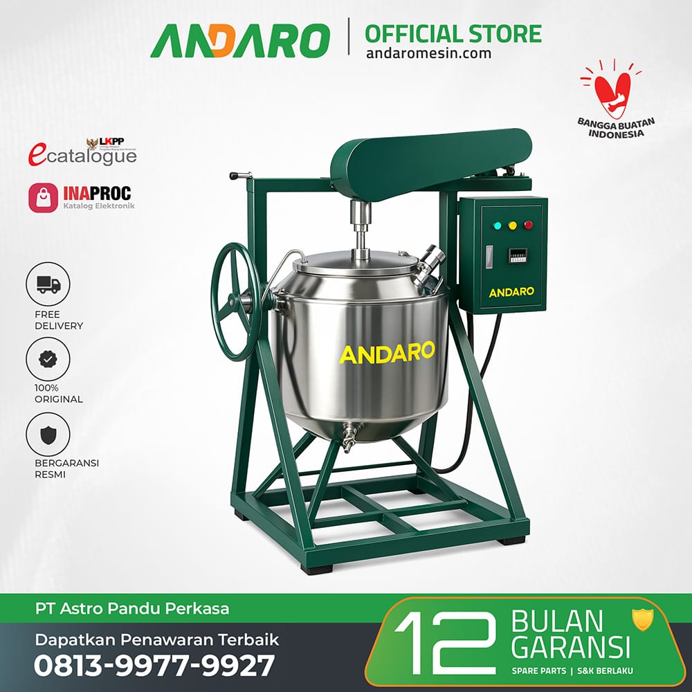 Mesin Pasteurisasi Susu ANDARO AMPS-300 | Harga Terbaru 2026 - Andaro Mesin