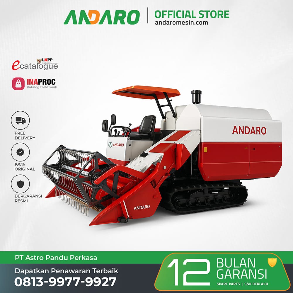 Mesin Pemanen Padi MPP-73HP | Combine Harvester 73 HP | Harga Terbaru ...