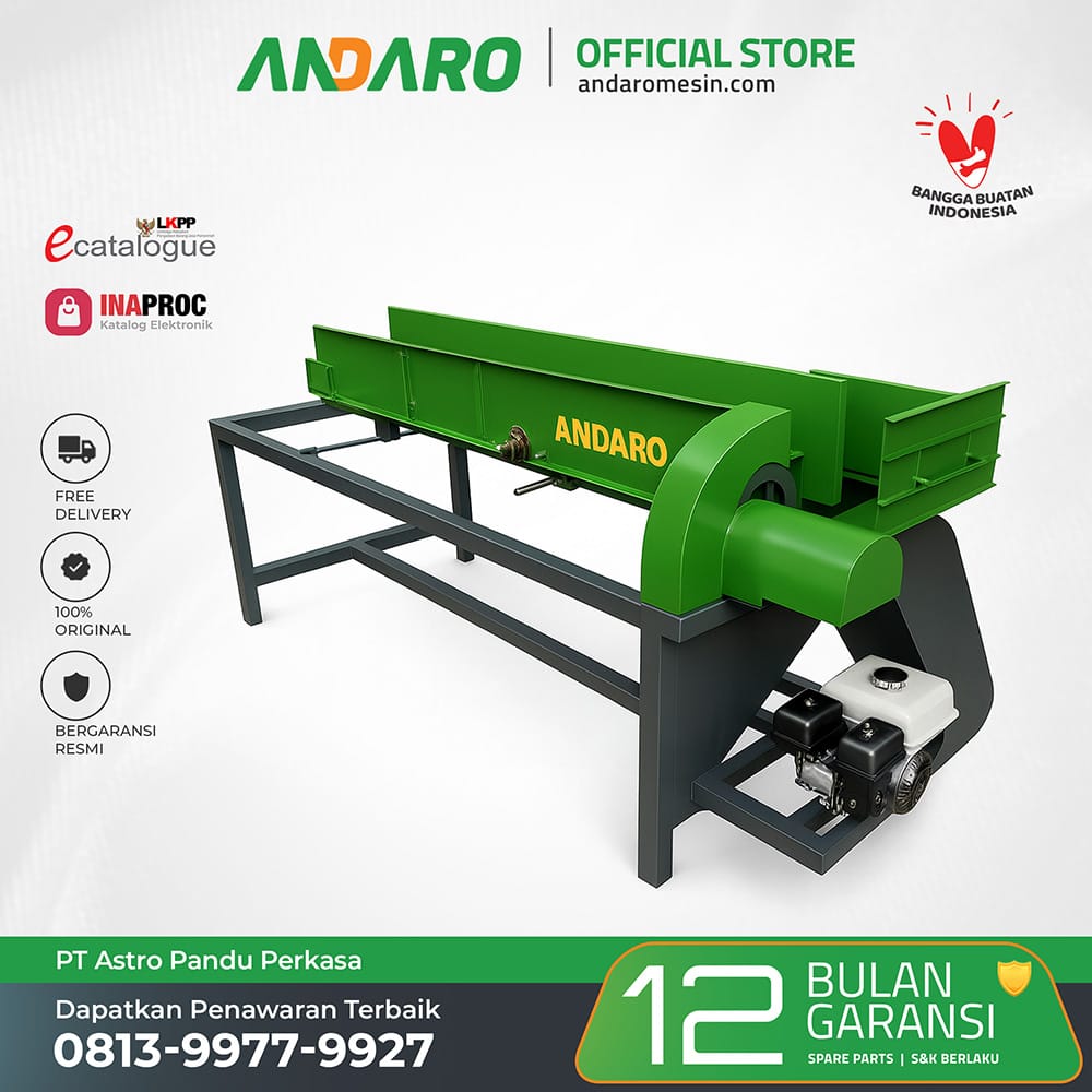 Mesin Pemotong Batang Singkong MPBS-2300 | Harga Terbaru 2026 - Andaro ...