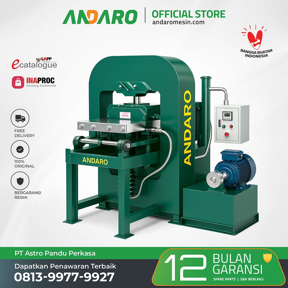 Mesin Pencetak Genteng Hidrolik Beton MCG-0500P - Andaro Mesin