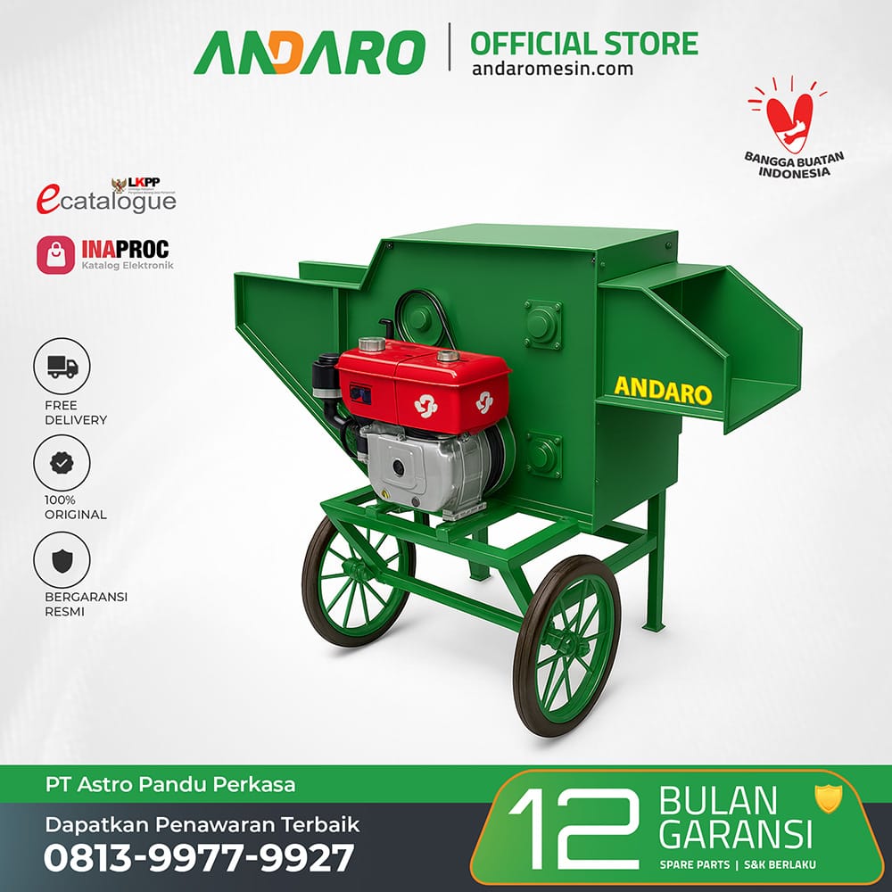 Mesin Pengupas Daun Tebu MPDT-4T | Harga Terbaru 2026 - Andaro Mesin