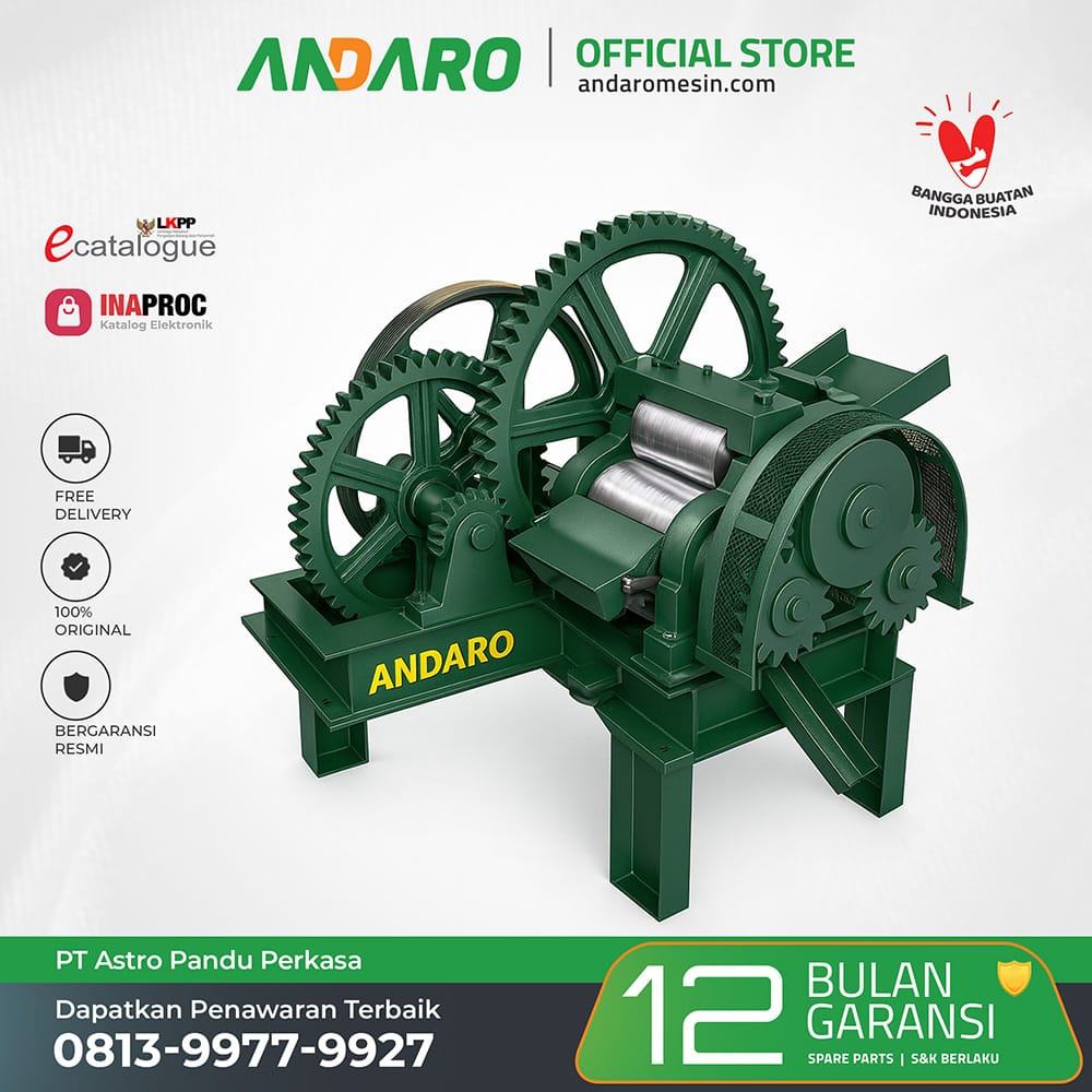 Mesin Press Giling Tebu Industri MGTI-500K | Harga Terbaru 2026 ...