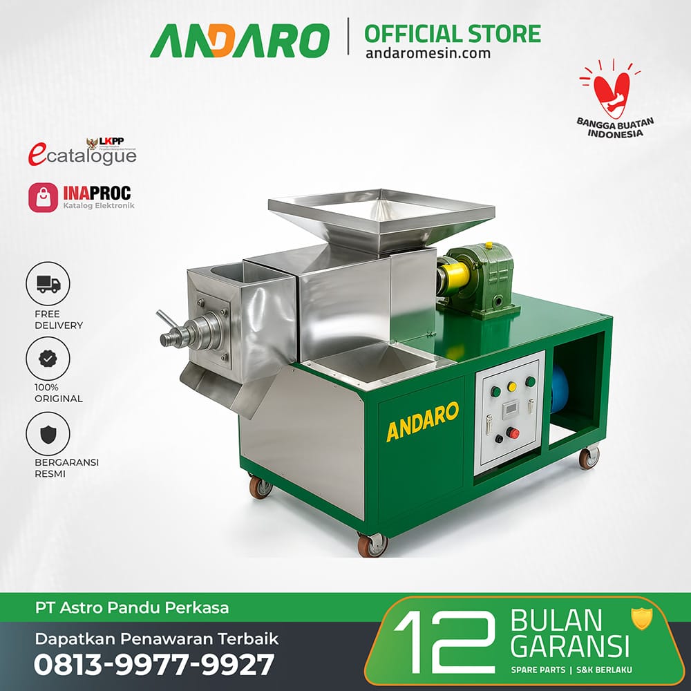 Mesin Press Minyak Maggot APMM-50 | Harga Terbaru 2026 - Andaro Mesin