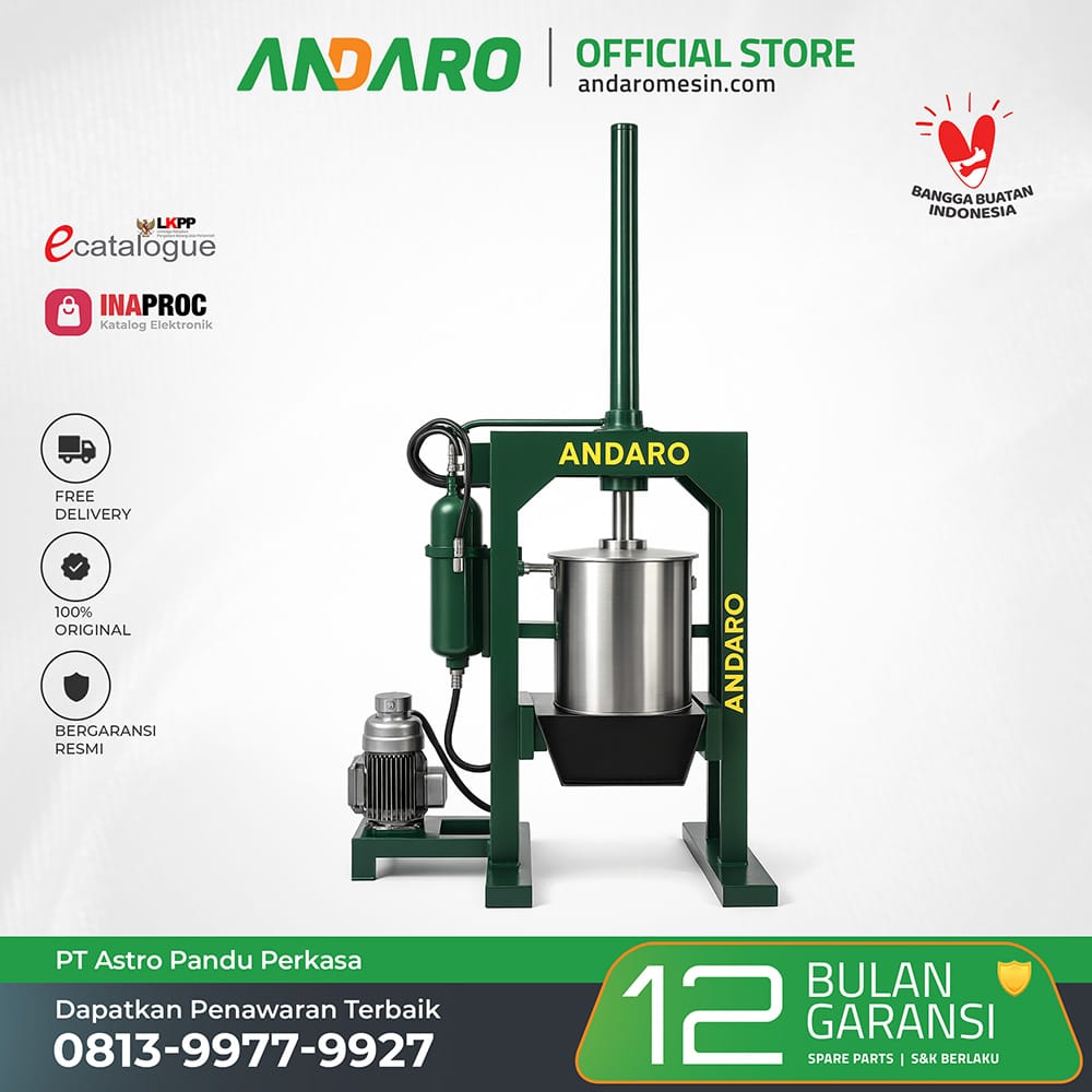Mesin Press Serat Sawit PSS-50K | Pemeras Ampas Tandan Sawit | Harga ...