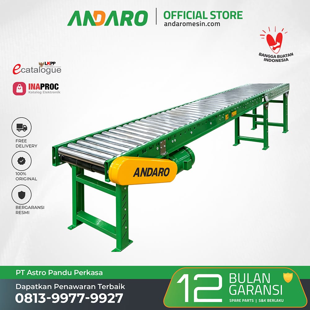 Mesin Roller Conveyor ANDARO | Harga Terbaru 2026 - Andaro Mesin