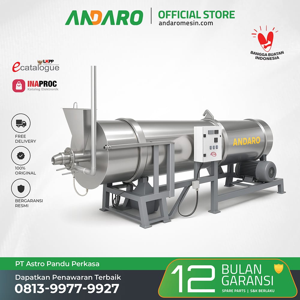 Mesin Rotary Dryer Stainless Steel ARDS-4000 | Harga Terbaru 2026 ...