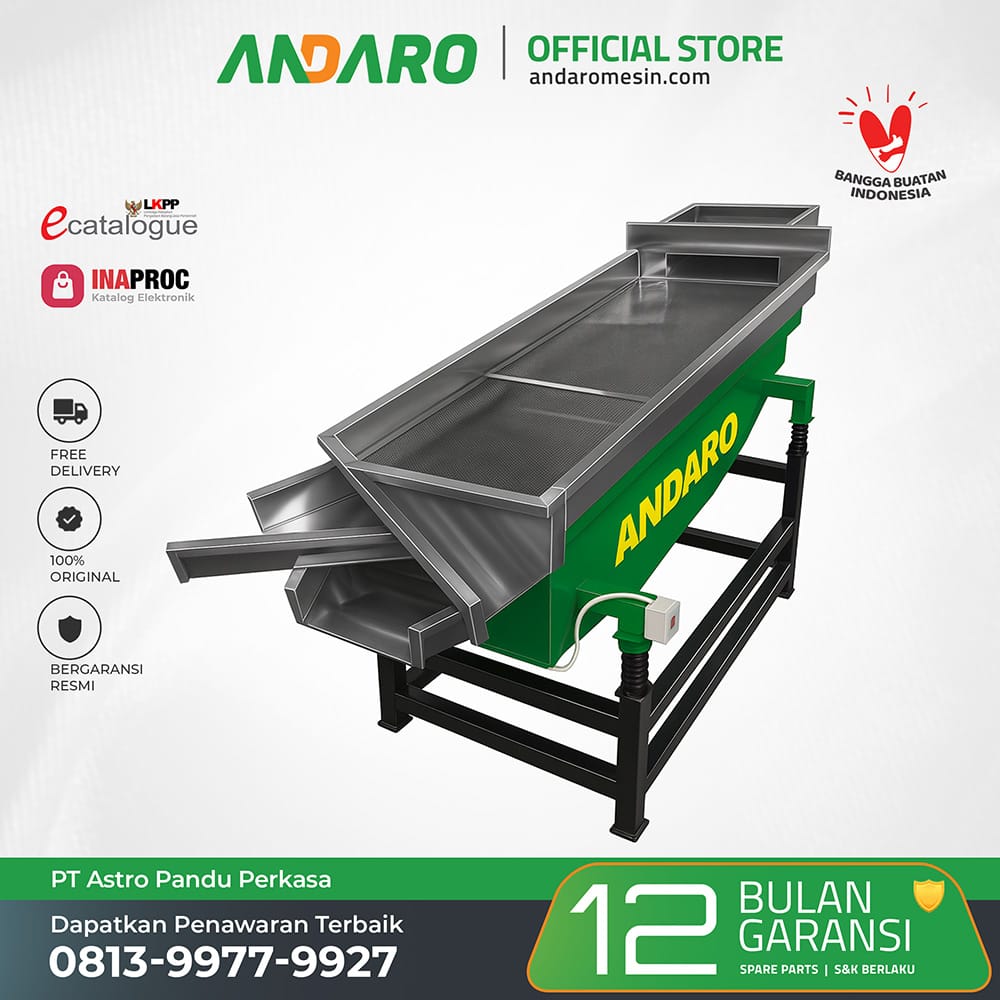 Mesin Sortasi Pengayak Tembakau SPT-2200 | Harga Terbaru 2026 - Andaro ...